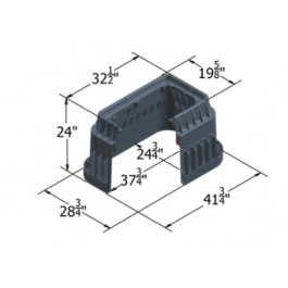 Oldcastle 1730-24, Tier 15, one piece lid, Fiber Vault, Size: 17x30x24 ...