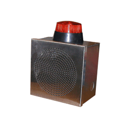 INDOOR/OUTDOOR SIREN BOX WITH RED STROBE LIGHT - SUPER LOUD 120DB ...