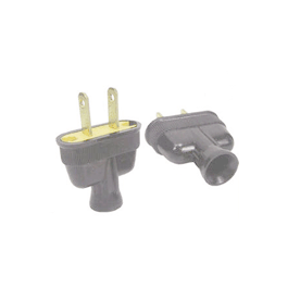 PACK OF TWO FLAT RUBBER HANDLE ELECTRIC PLUGS Surplus Traders