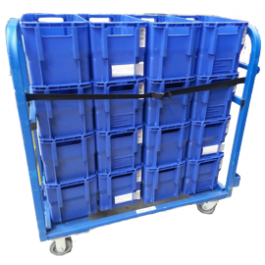 50 HEAVY DUTY STEEL MATERIAL HANDLING CARTS WITH1500 LARGE STACKABLE ...